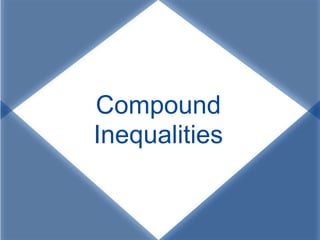 Compound Inequalities Notes | KEY