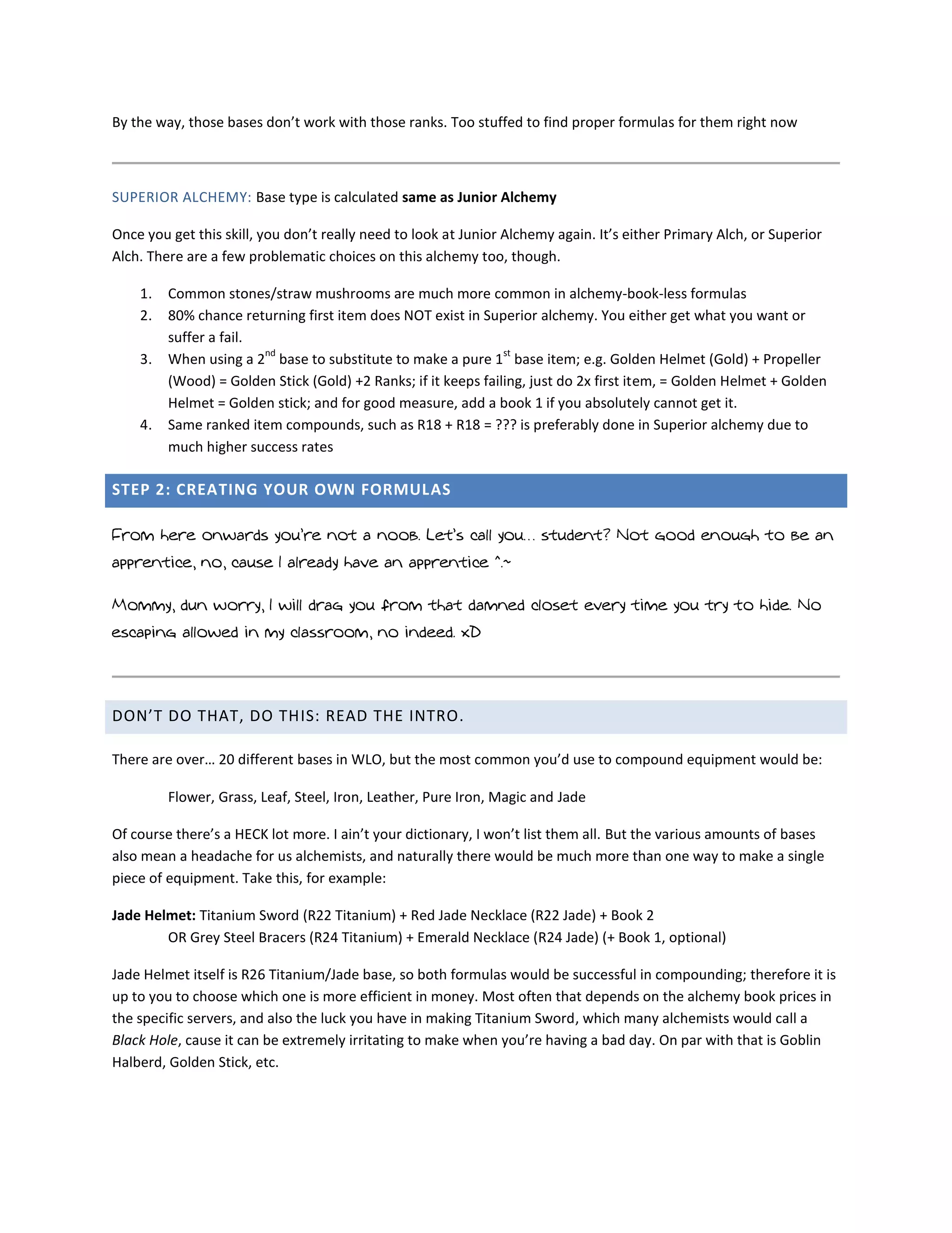 Compounding Guide In Wlo | PDF