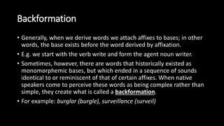 Compounding & Minor Processes in Morphology.pptx