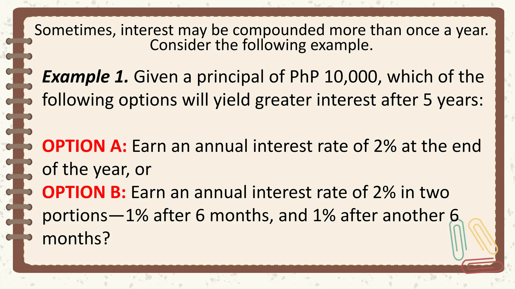 Compounding More than Once a Year week2.pptx | Stocks and Bonds ...