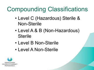 Introduction to NAPRA Model Standards for Pharmacy Compounding | PPTX