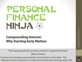 Compound Interest: Why Starting Early Matters | PDF