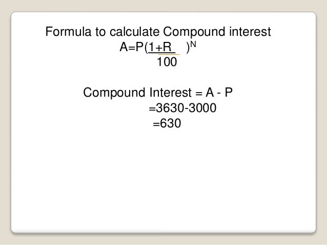 Compound interest