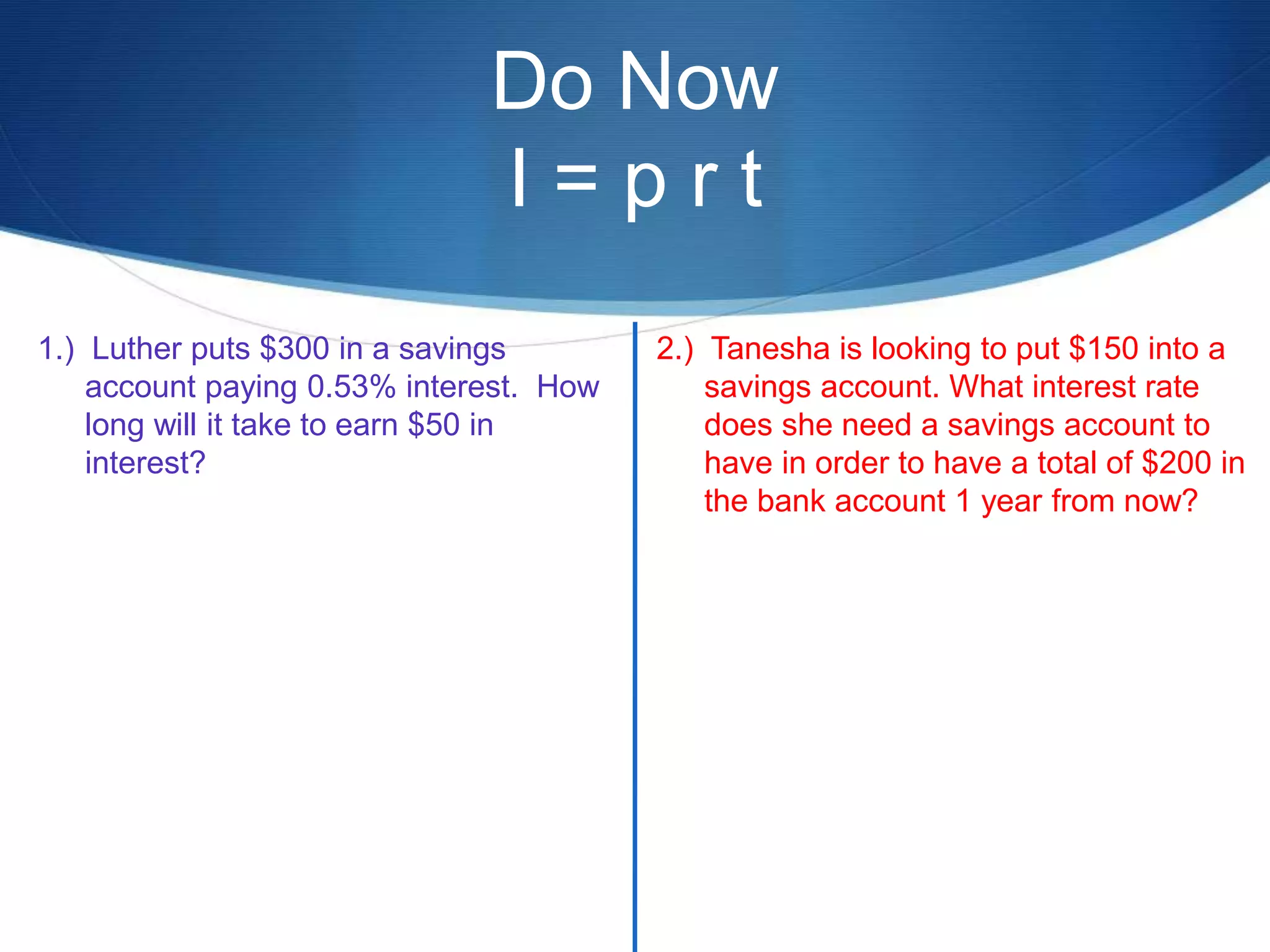 compound interest testing | PPT
