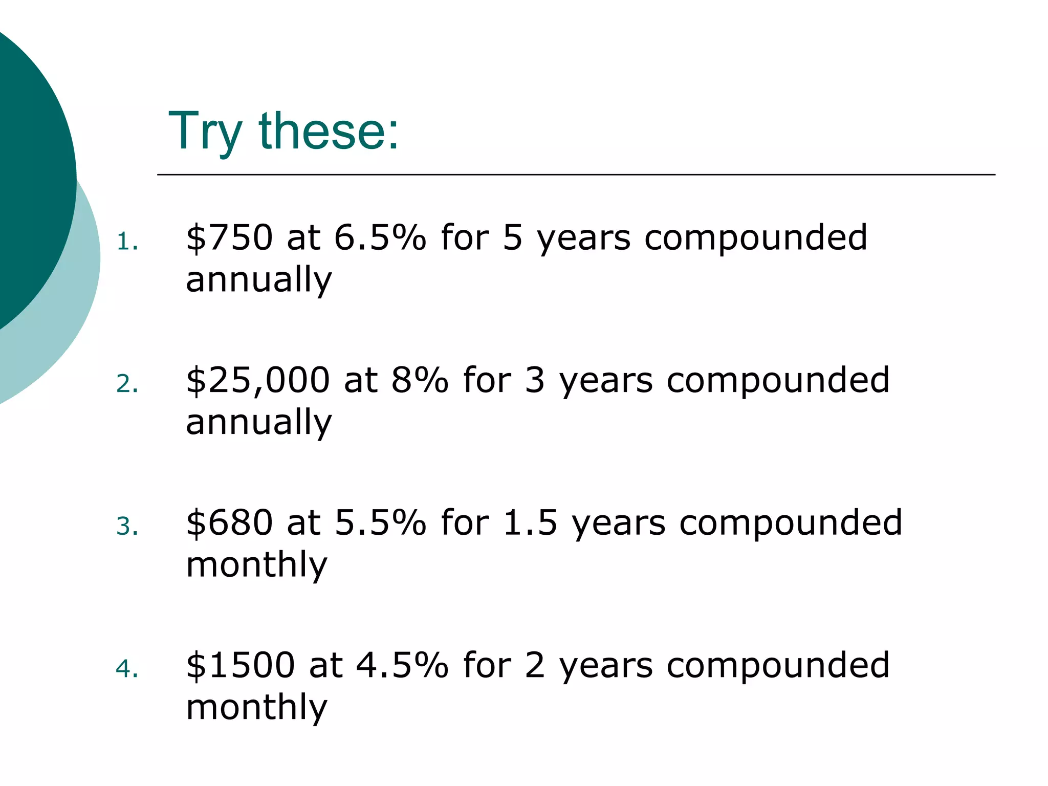 Compound interest | PPT | Stocks and Bonds | Personal Investing
