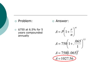 Compound interest | PPT