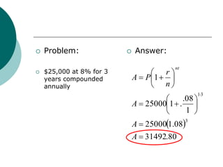 Compound interest | PPT