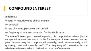COMPOUND INTEREST and interest .pptx