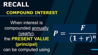Compound Interest - More Than Once, Quarterly, Semi-Annually, Daily | PPTX