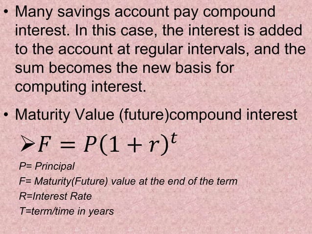 Compound interest ppt | PPTX