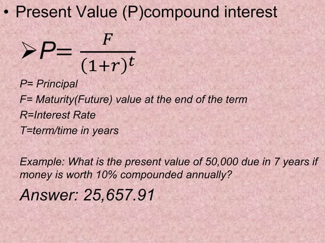 Compound interest ppt | PPTX