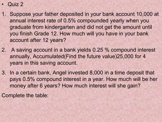 Compound interest ppt | PPTX
