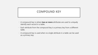 Compound Keys | PPTX
