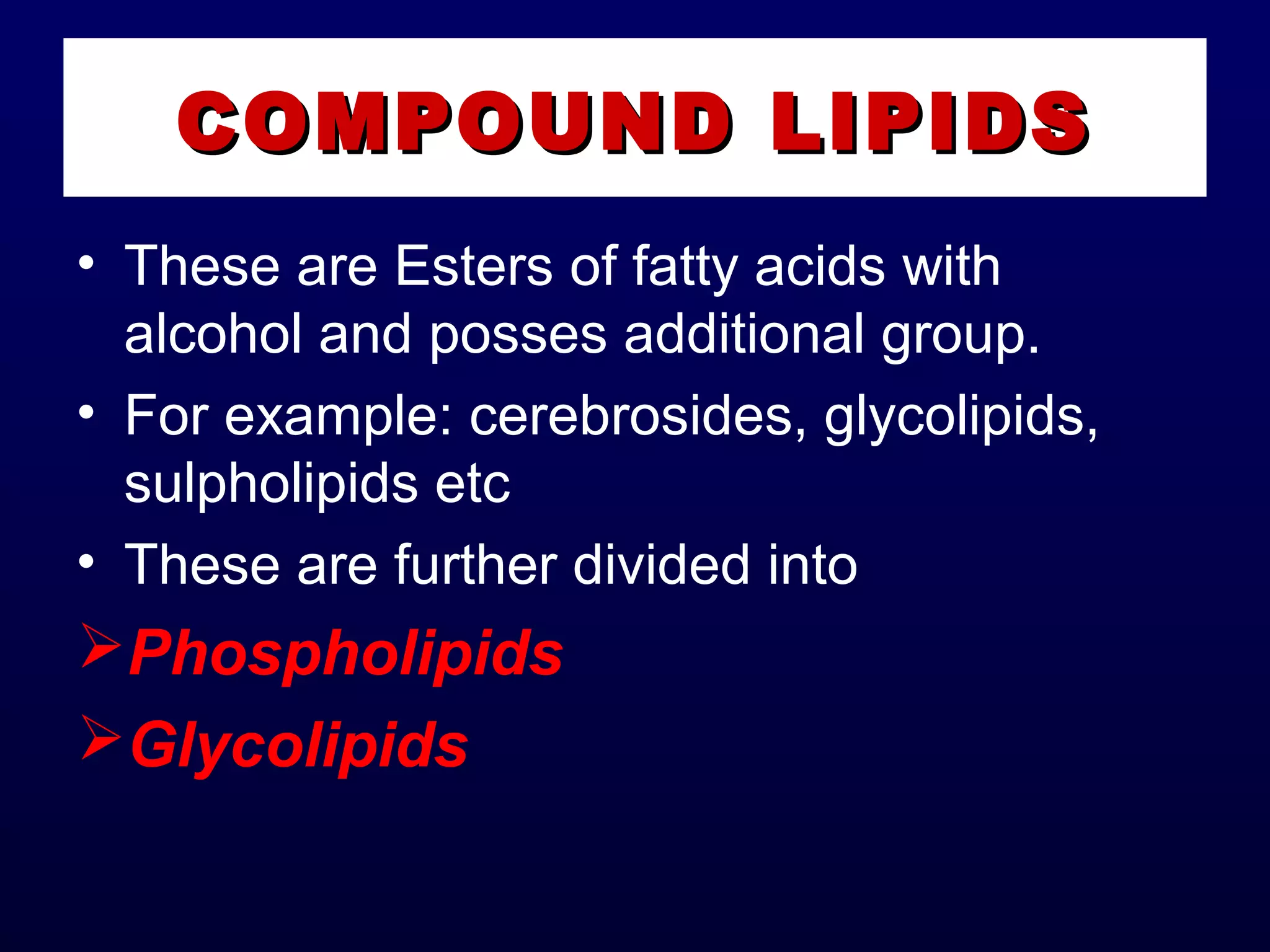 Compound lipids. | PPT