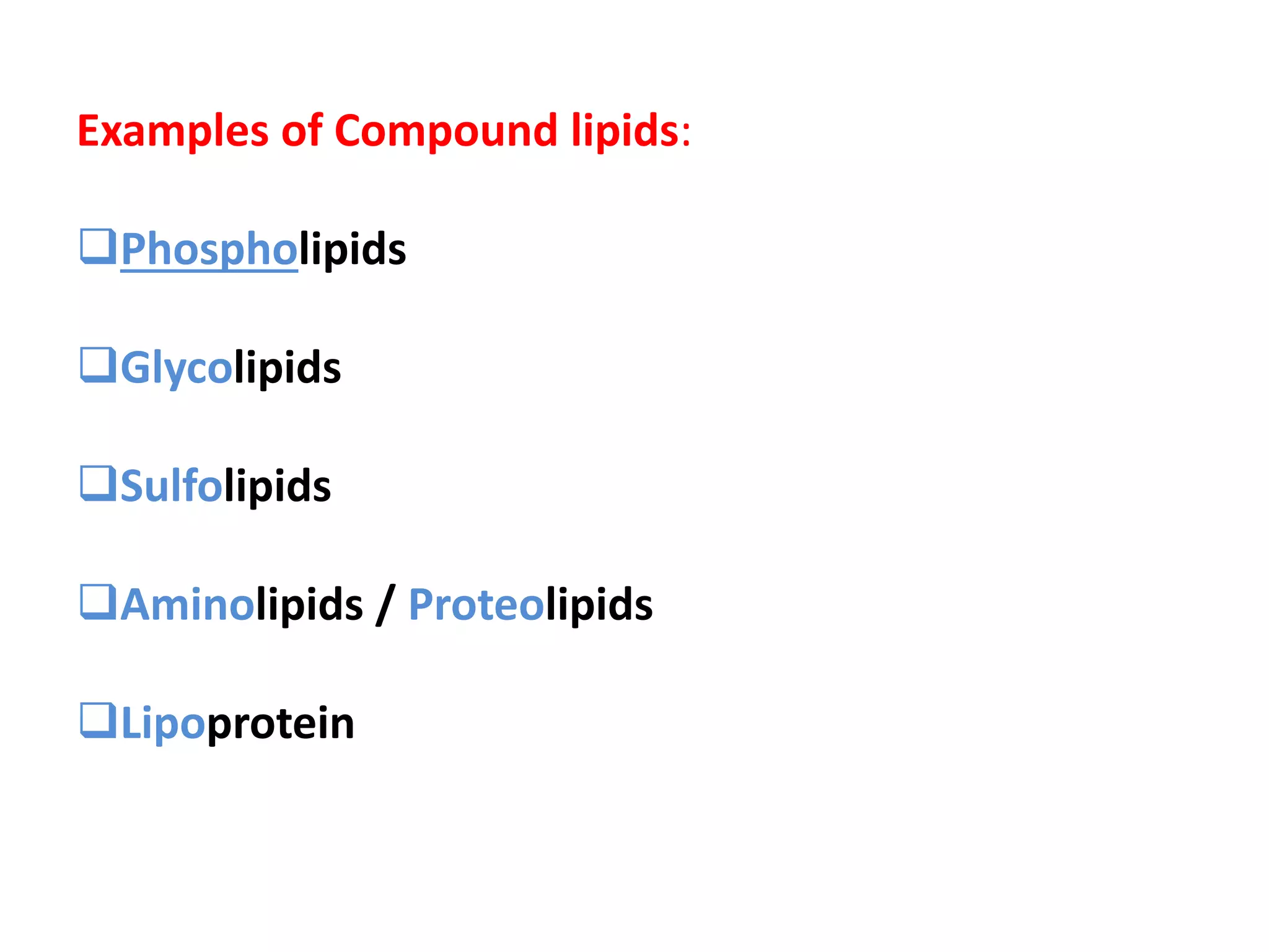 Compound lipids | PPT