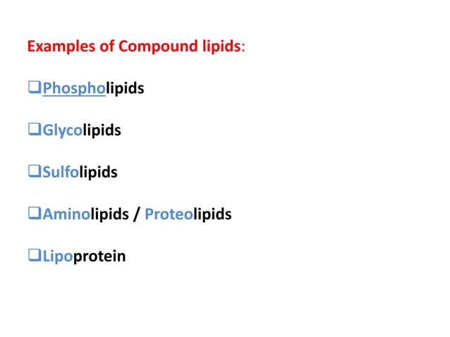 Compound lipids | PPT