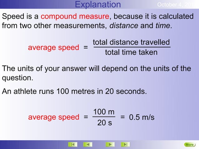 Compound measures | PPT | Physics | Science