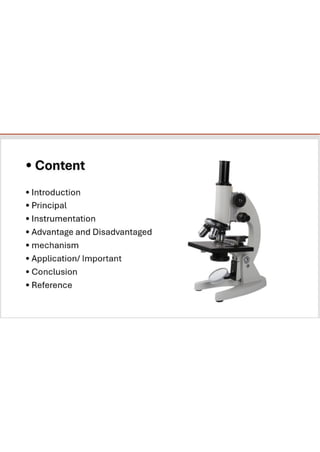 Compound Microscope with working principle | PDF