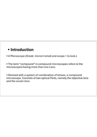 Compound Microscope with working principle | PDF