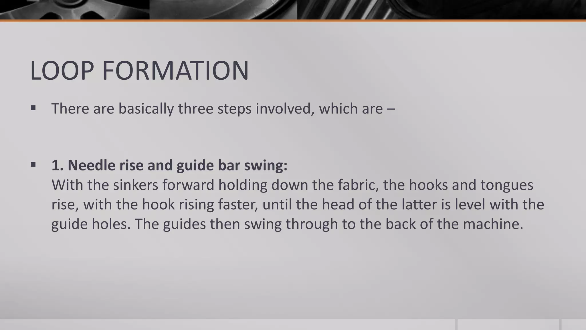 Compound needle warp knitted machine | PPTX