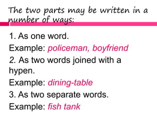 Compound nouns | PPTX