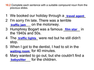 Compound Noun Examples