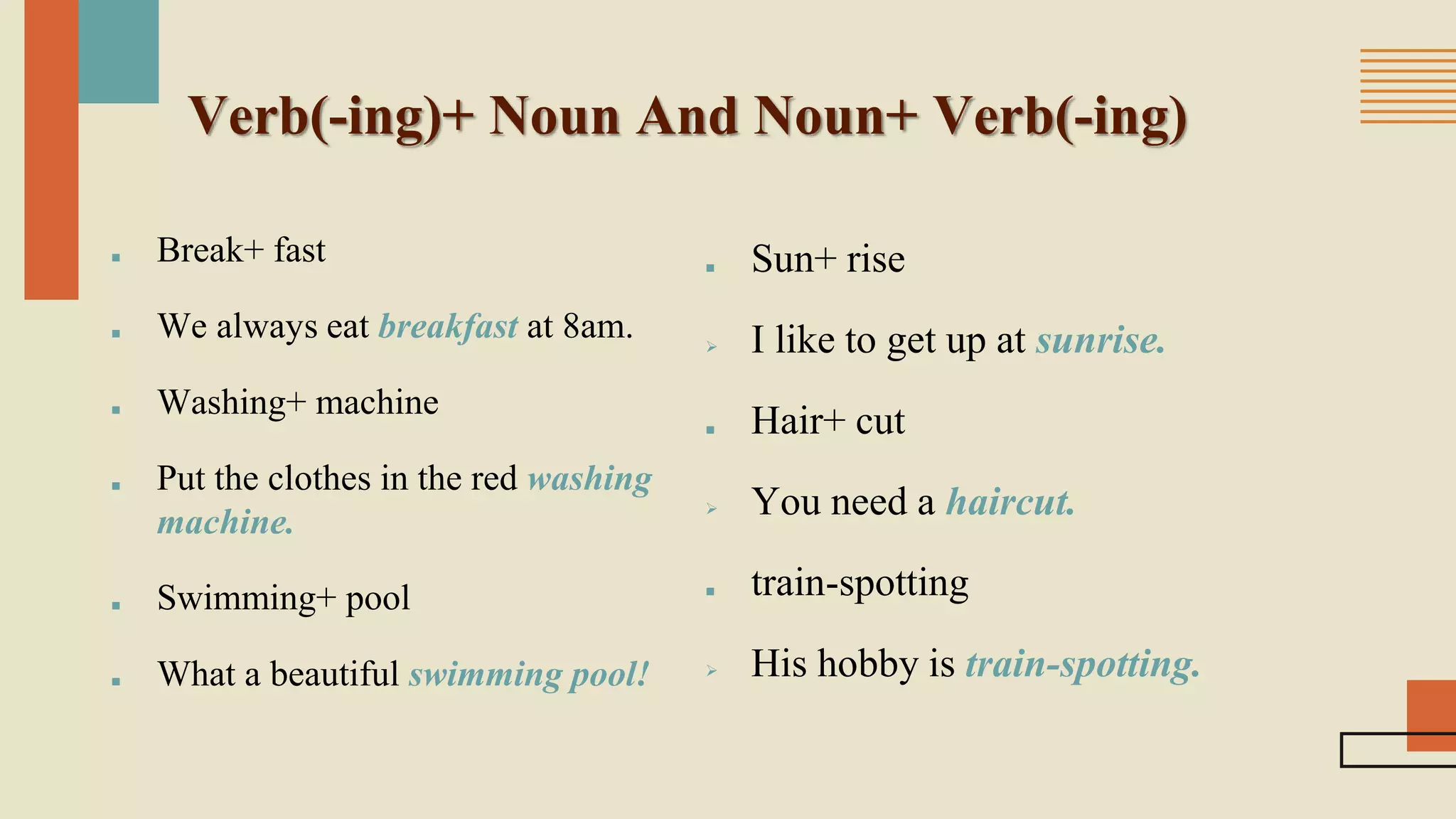Compound nouns | PPTX