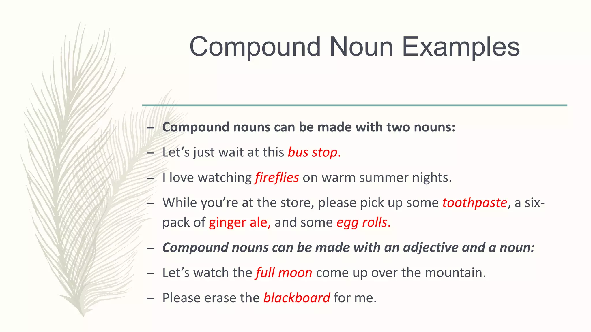 Compound nouns, prepositions and phrasal verbs. | PPTX