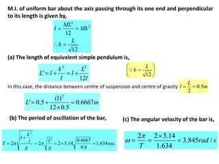 Mechanics:- Simple and Compound Pendulum | PPTX