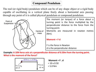 Mechanics:- Simple and Compound Pendulum | PPTX