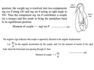 Mechanics:- Simple and Compound Pendulum | PPTX
