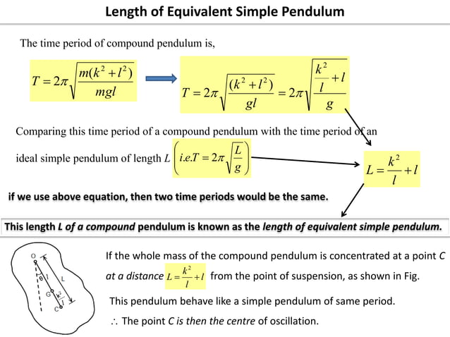 Mechanics:- Simple and Compound Pendulum | PPTX | Physics | Science