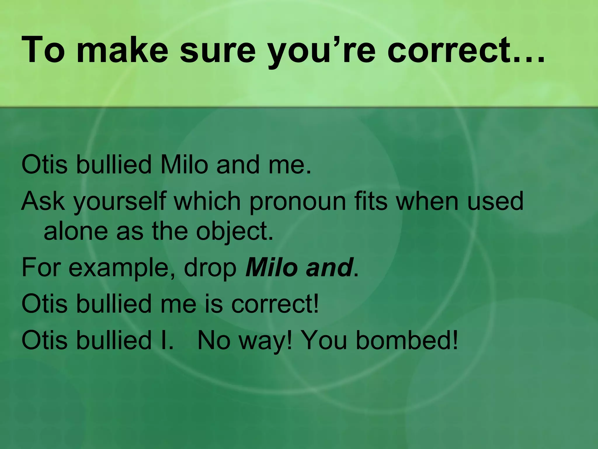 Compound Pronouns | PPT