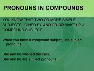 Compound Pronouns Worksheet With Answers