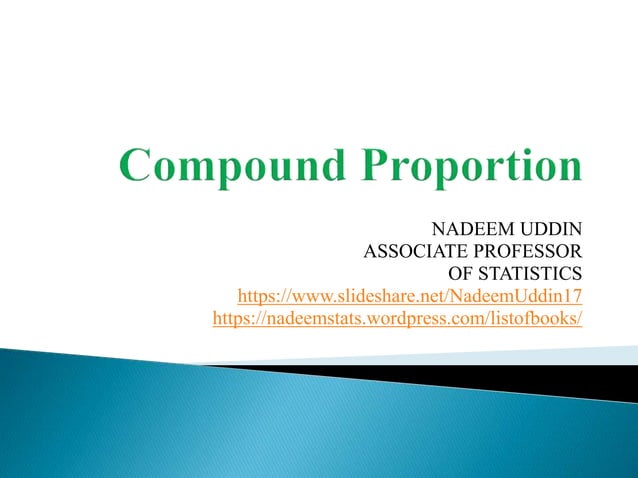 Compound Proportion | PPTX
