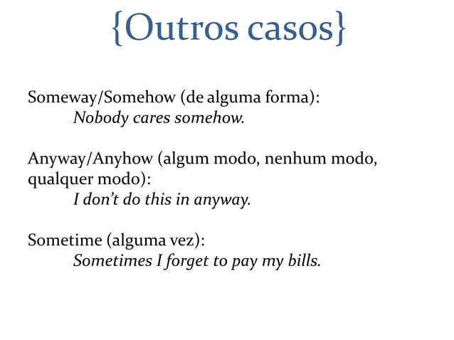 Compounds of some, any and no.