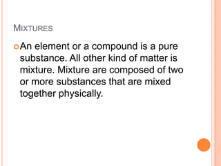 Compounds/Mixture/Atomic Model | PPTX