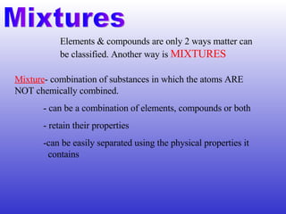 Compounds And Mixtures | PPT