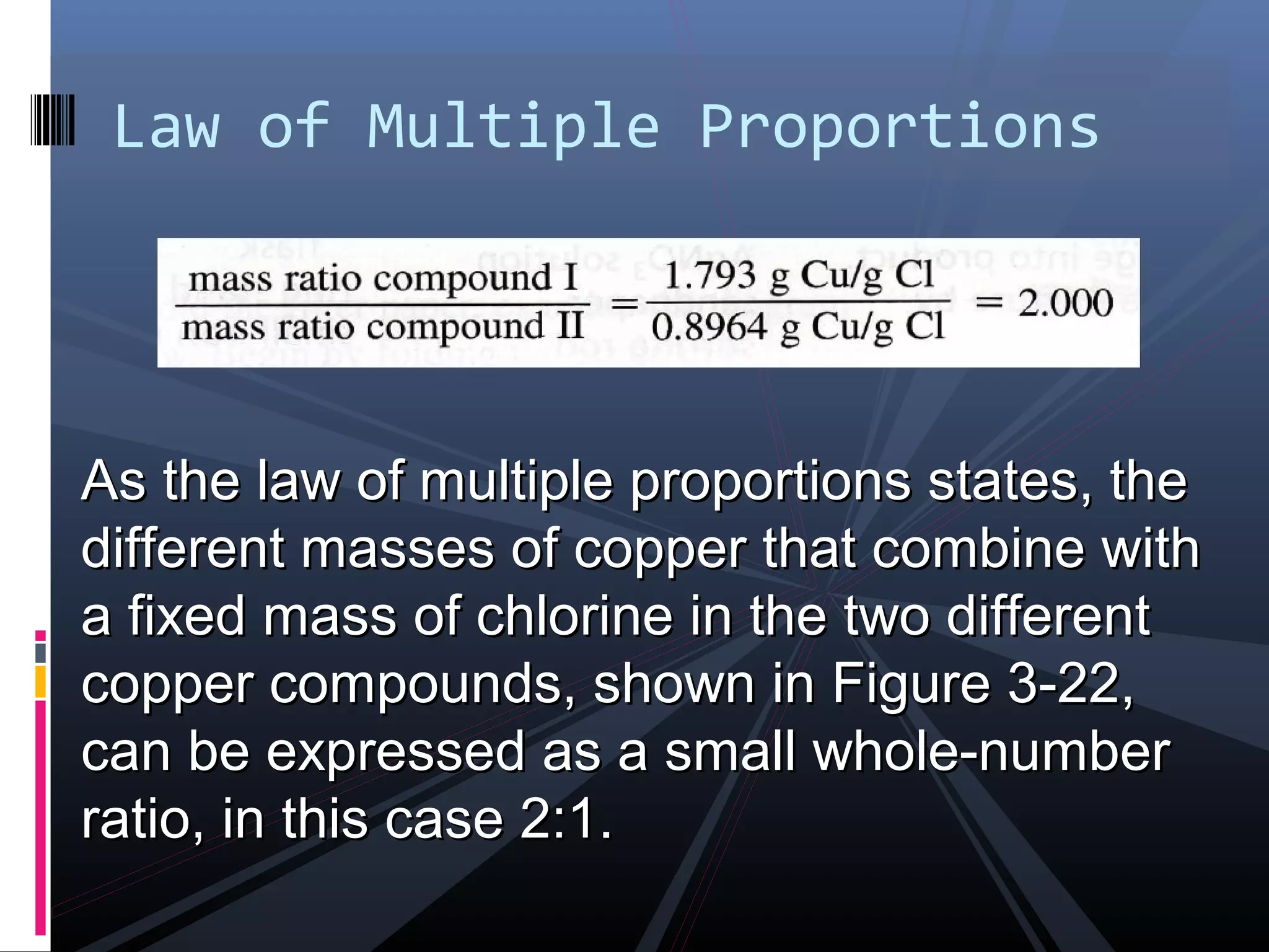 Compounds and laws of proportions | PPT