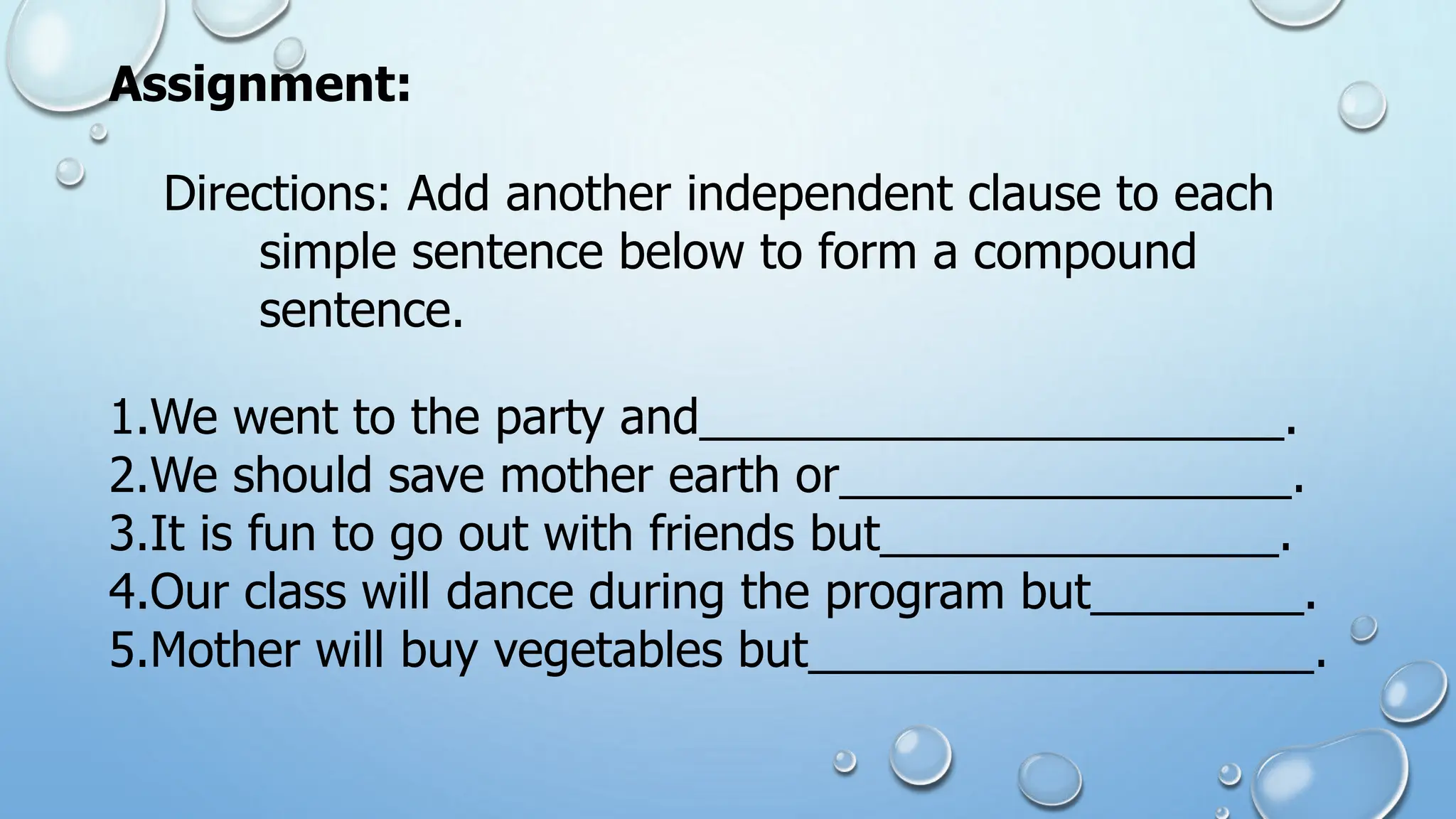 COMPOUND SENTENCE-sixth-grade English .pptx