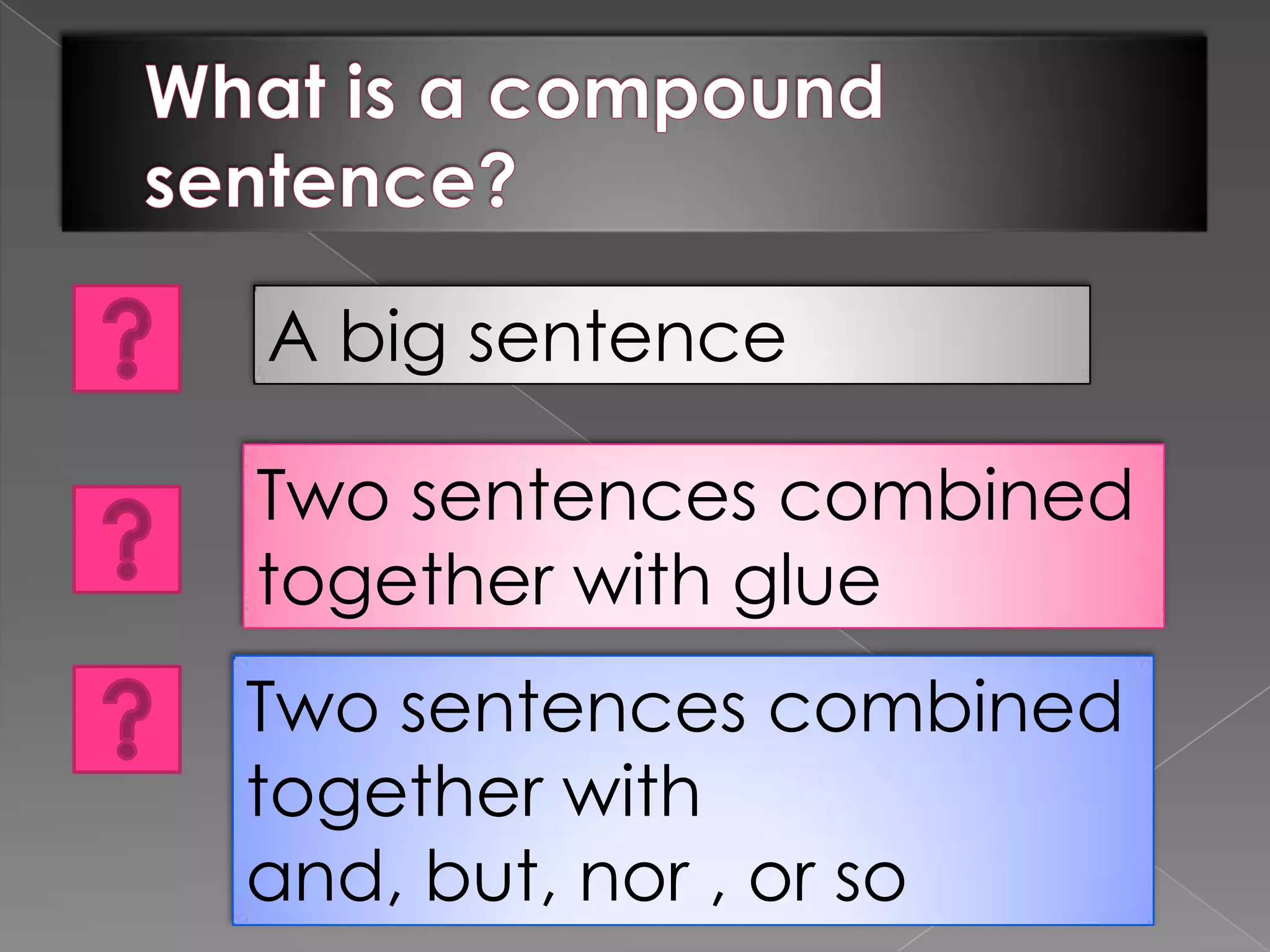 Compound Sentences | PPT