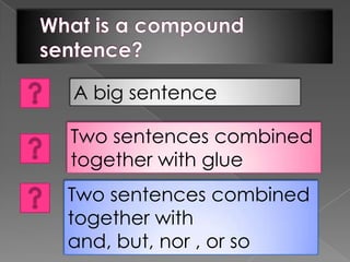 Compound Sentences | PPT