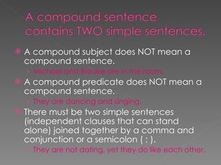 Compound Sentences | PPT