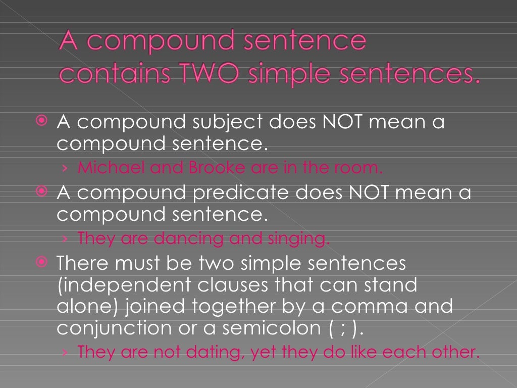 Compound Sentences