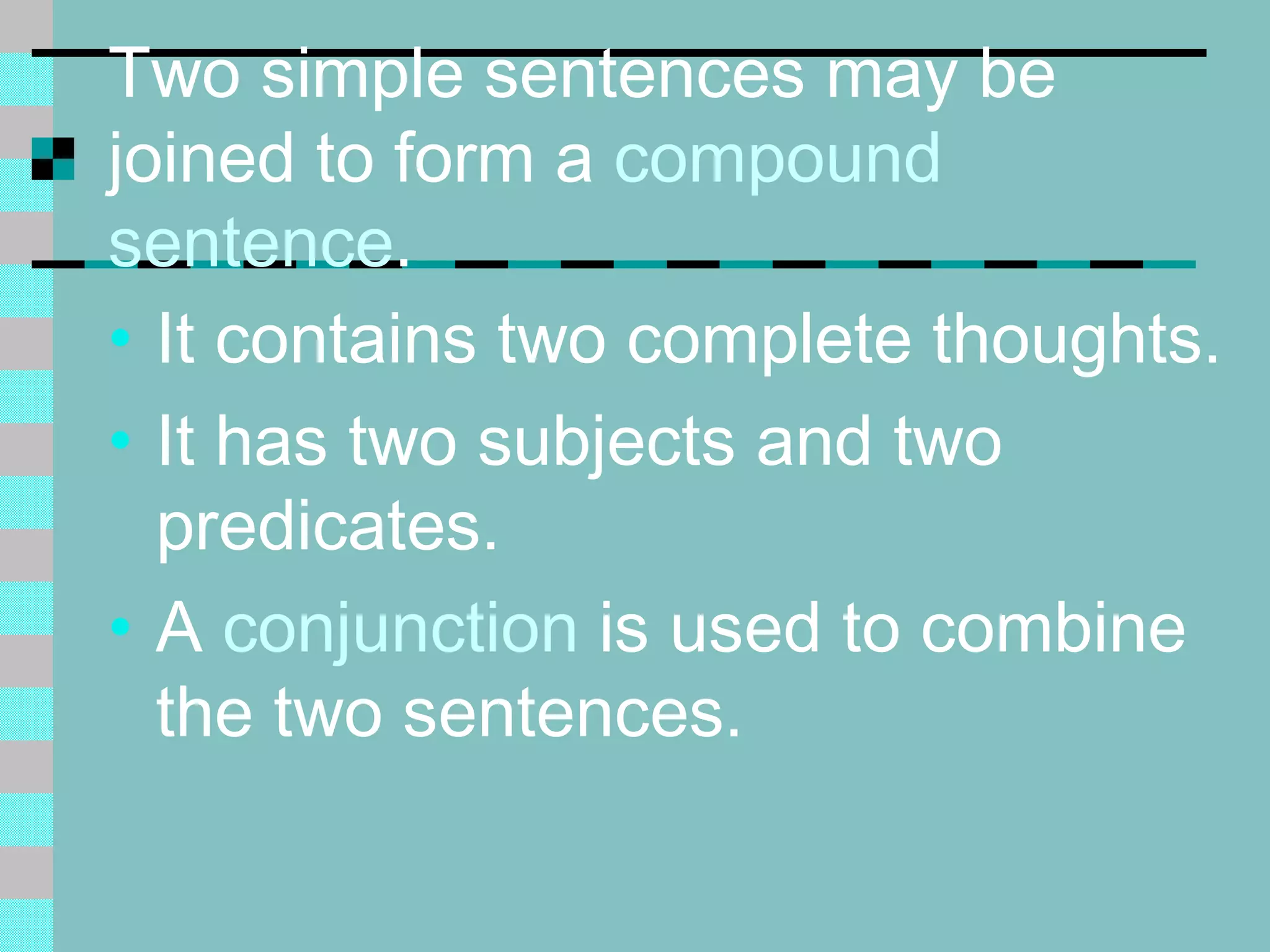 Compound sentences | PPS