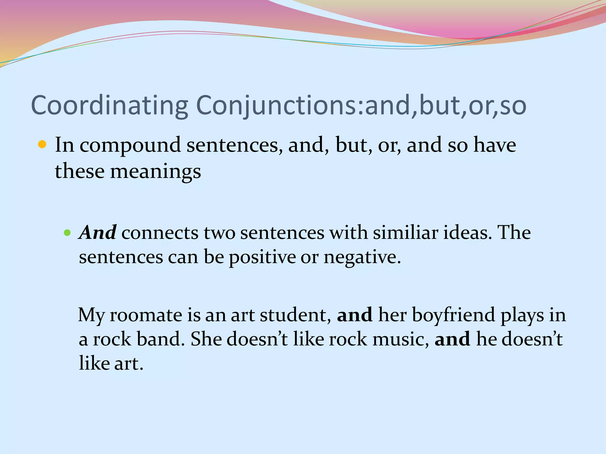 Compound sentences | PPT