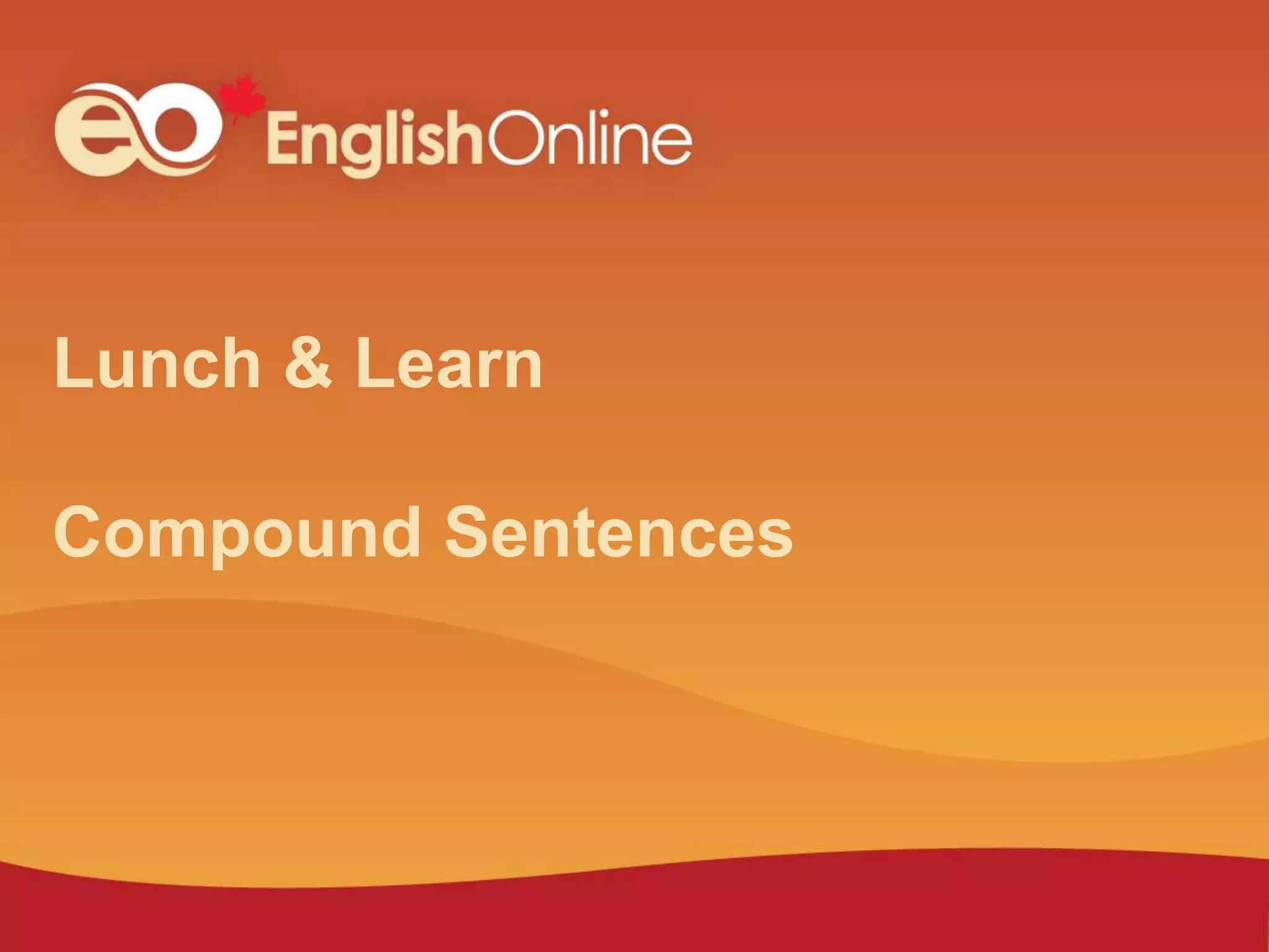 Compound sentences | PPTX