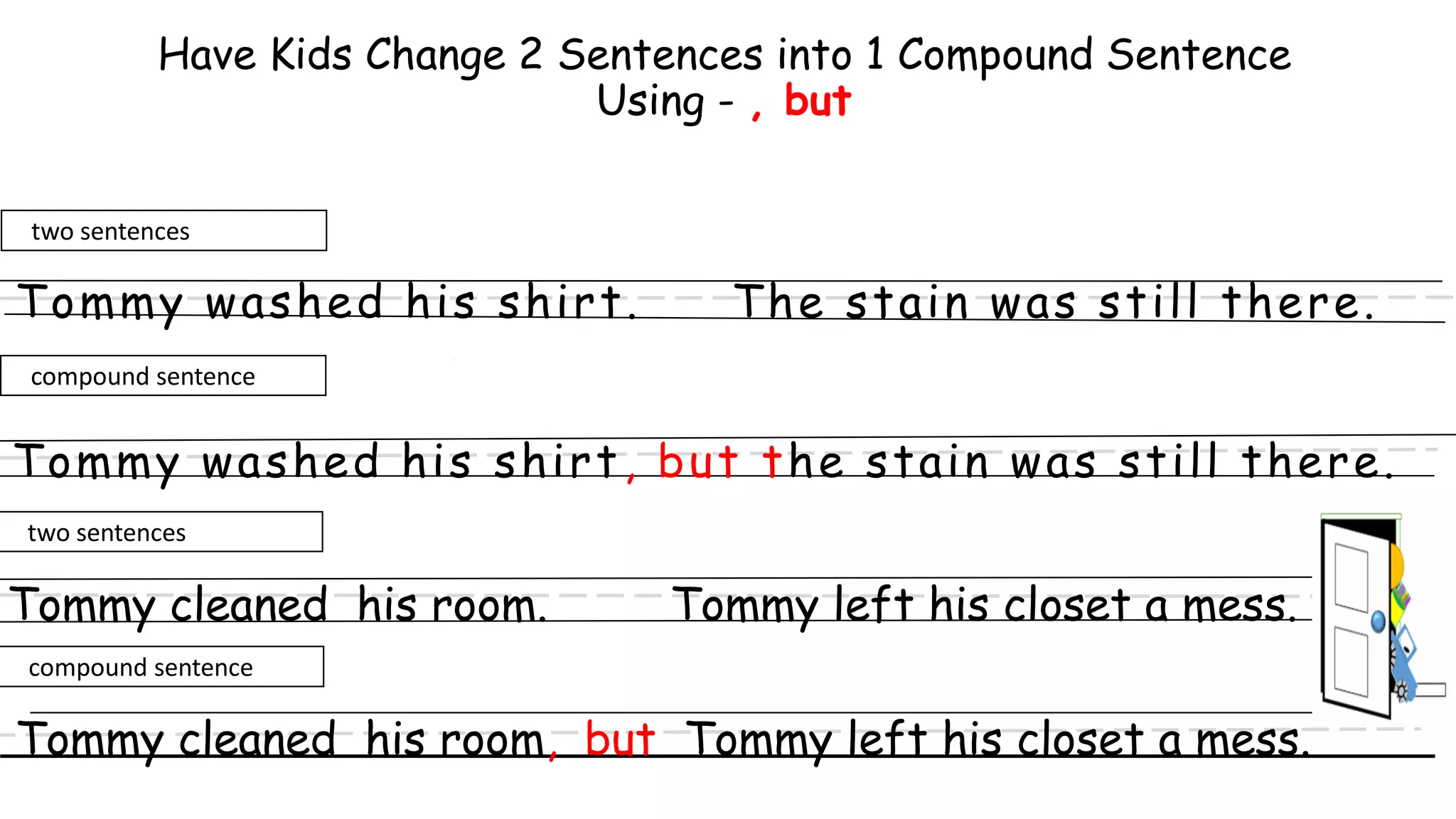 Teaching Kids to Make #Compound Sentences Using Joining Words (and, but ...