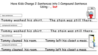 Teaching Kids to Make #Compound Sentences Using Joining Words (and, but ...