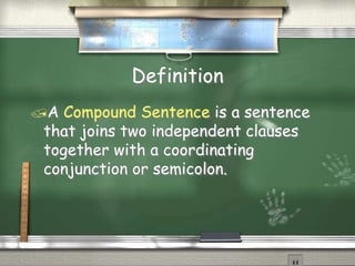 Compound sentences | PPT